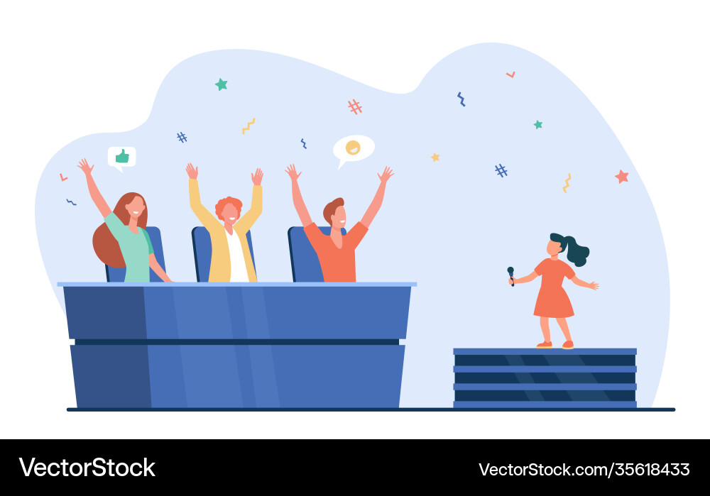 Kids talent show Royalty Free Vector Image - VectorStock