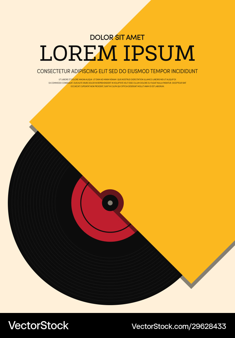 Music retro vintage poster background Royalty Free Vector