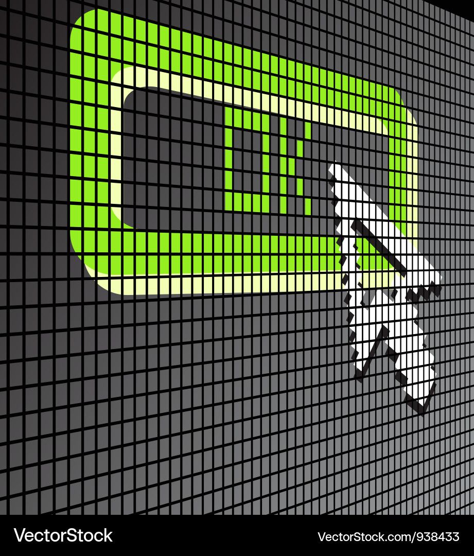 Pixelated ok button Royalty Free Vector Image - VectorStock