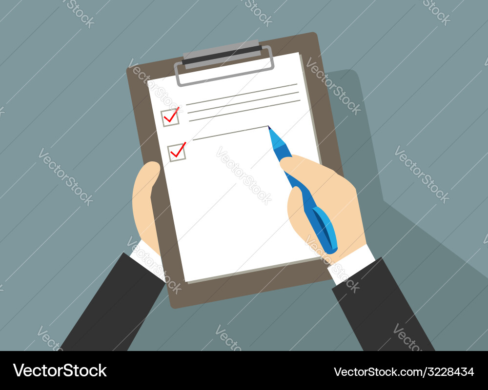 Kontrollliste der Businessman Controls Lizenzfreier Vektor