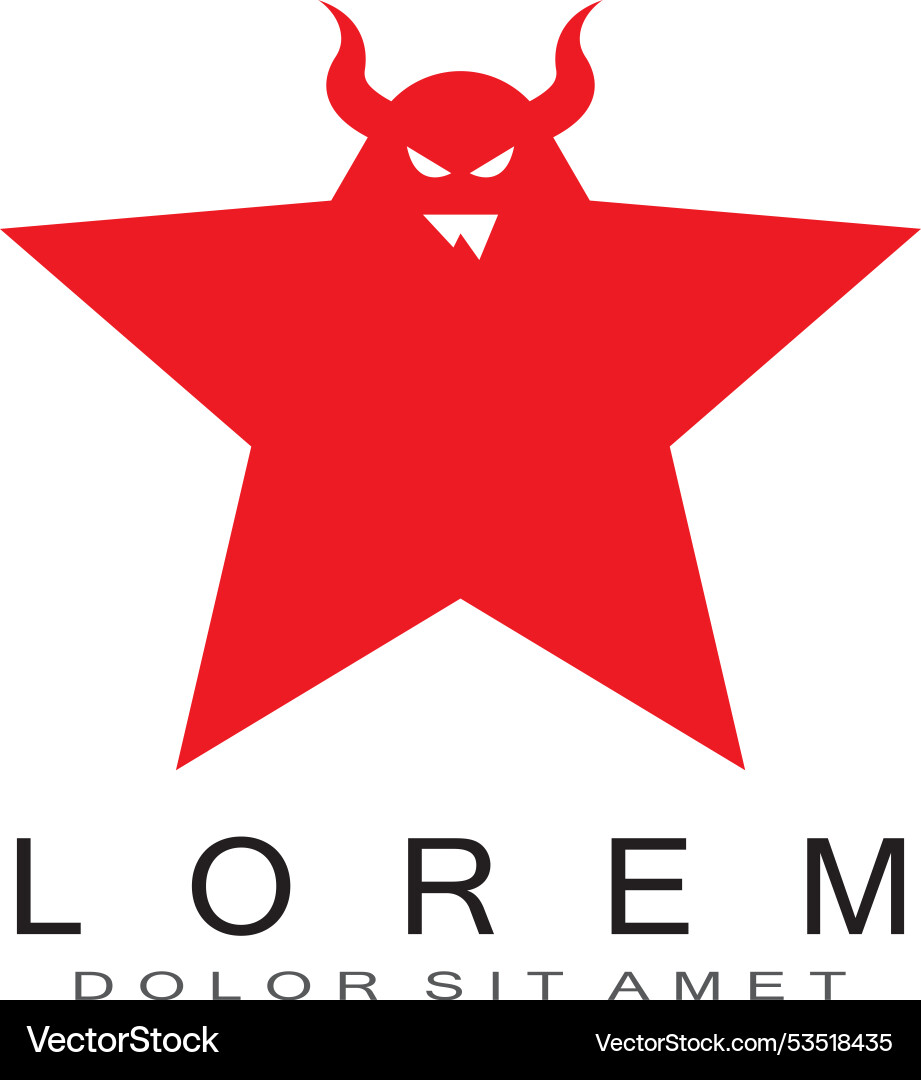 Devil logo Royalty Free Vector Image - VectorStock