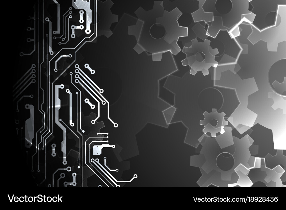 Hi-tech digital technology and engineering theme Vector Image