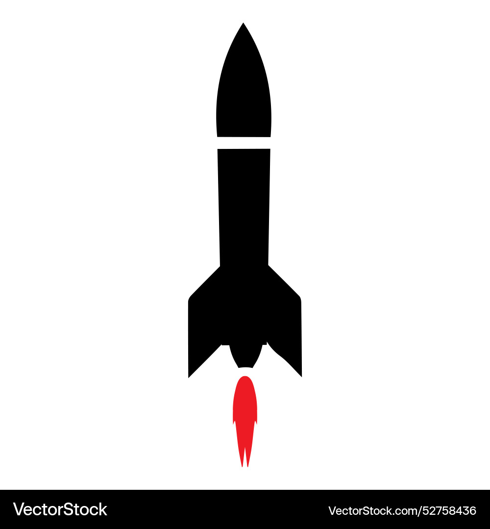 Missile and rocket icon Royalty Free Vector Image