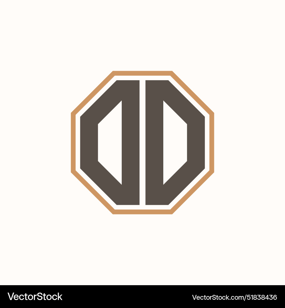 Modern letter dd logo for corporate business Vector Image