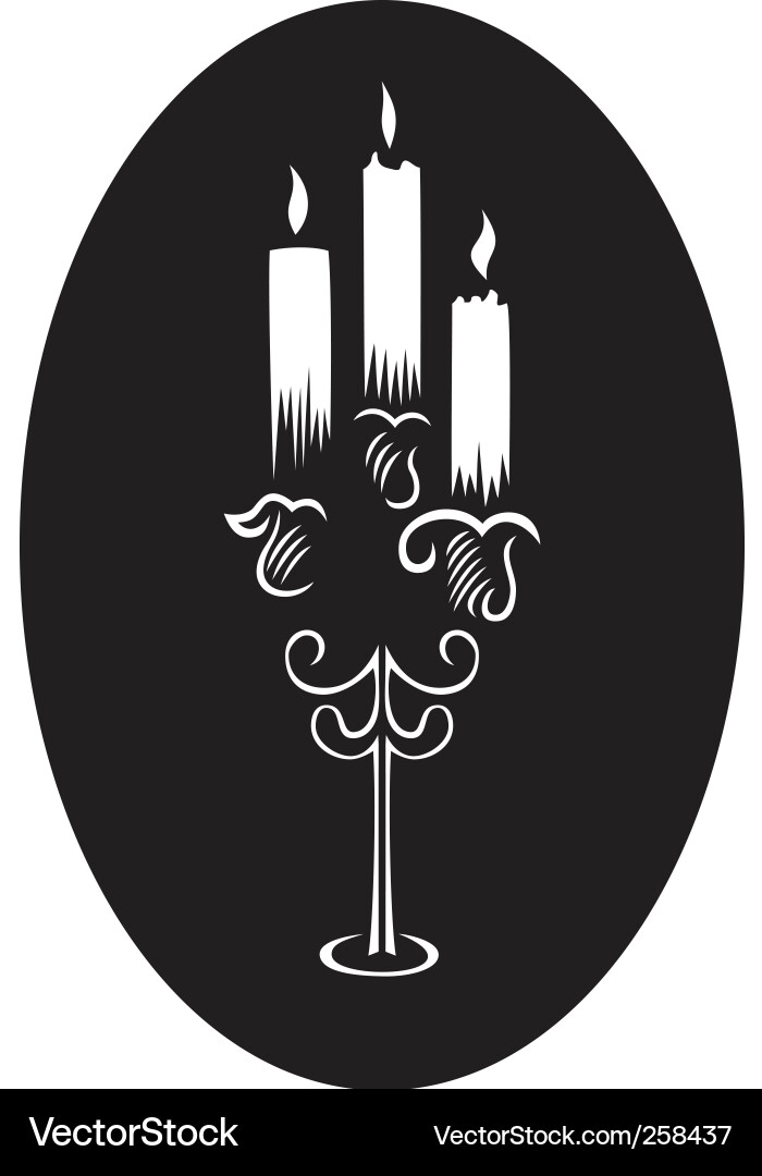 Candlesticks Royalty Free Vector Image - VectorStock