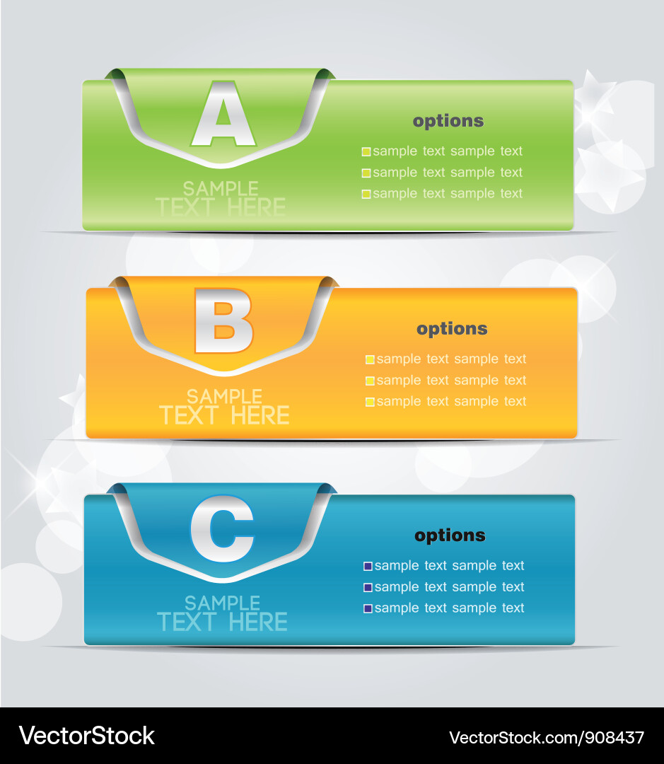 Colorful banner Royalty Free Vector Image - VectorStock