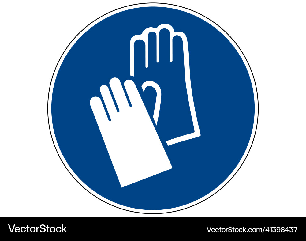 Safety gloves Royalty Free Vector Image - VectorStock
