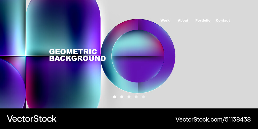 Colorful geometric background with purple and blue