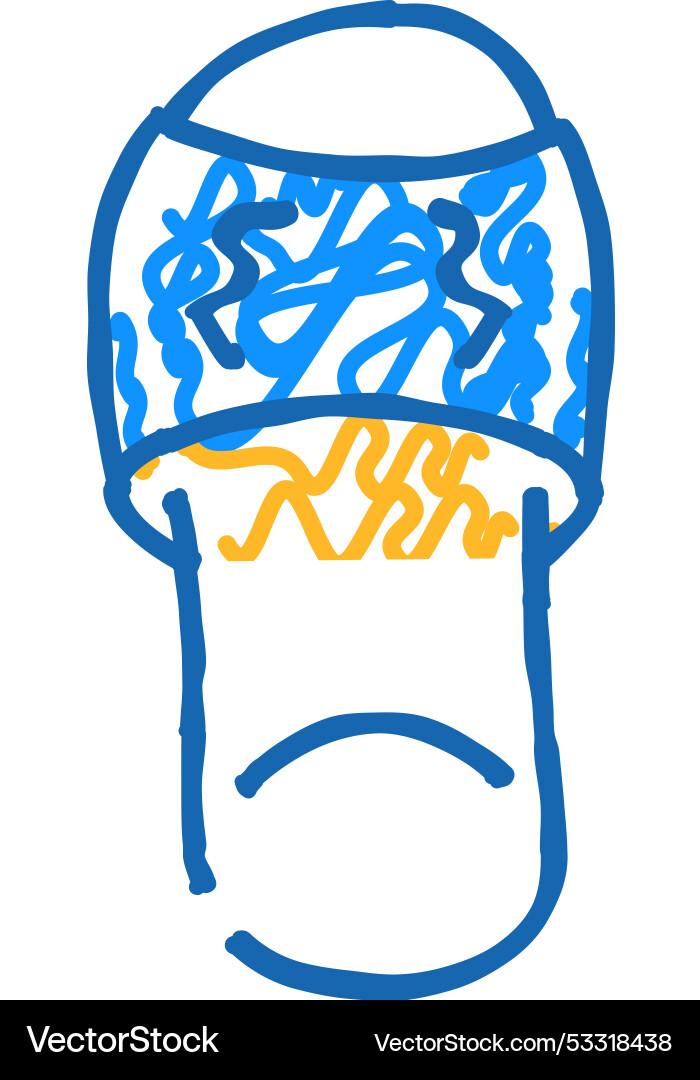 House footwear icon doodle Royalty Free Vector Image