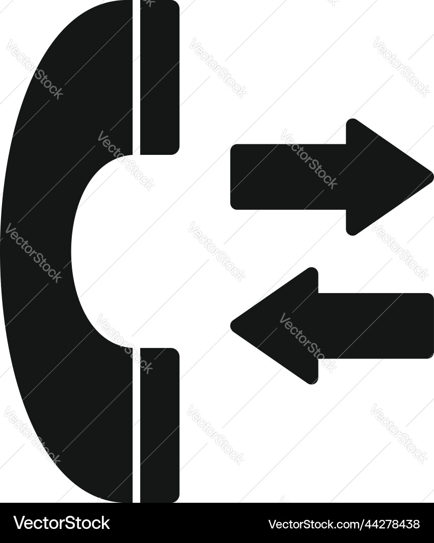 Respond call icon simple contact customer Vector Image