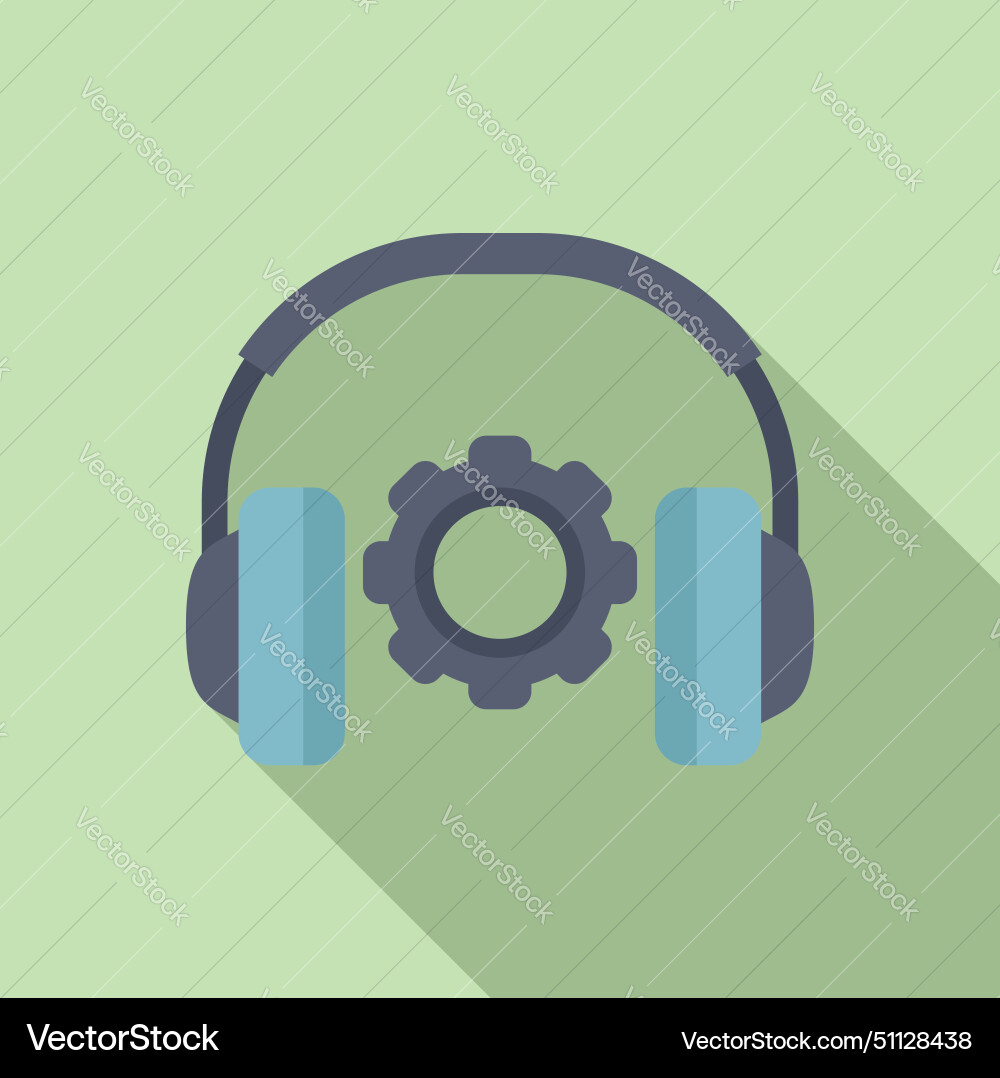 Support chat call tech icon flat support Vector Image