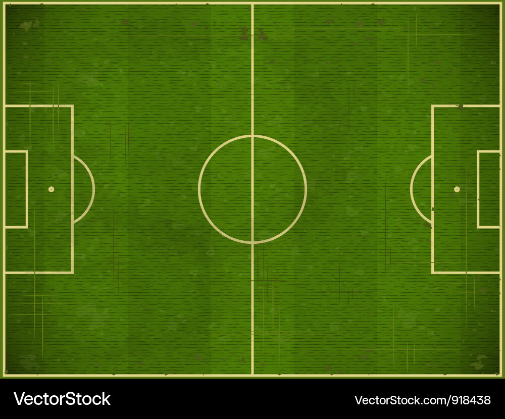 Vintage Soccer Field Royalty Free Vector Image
