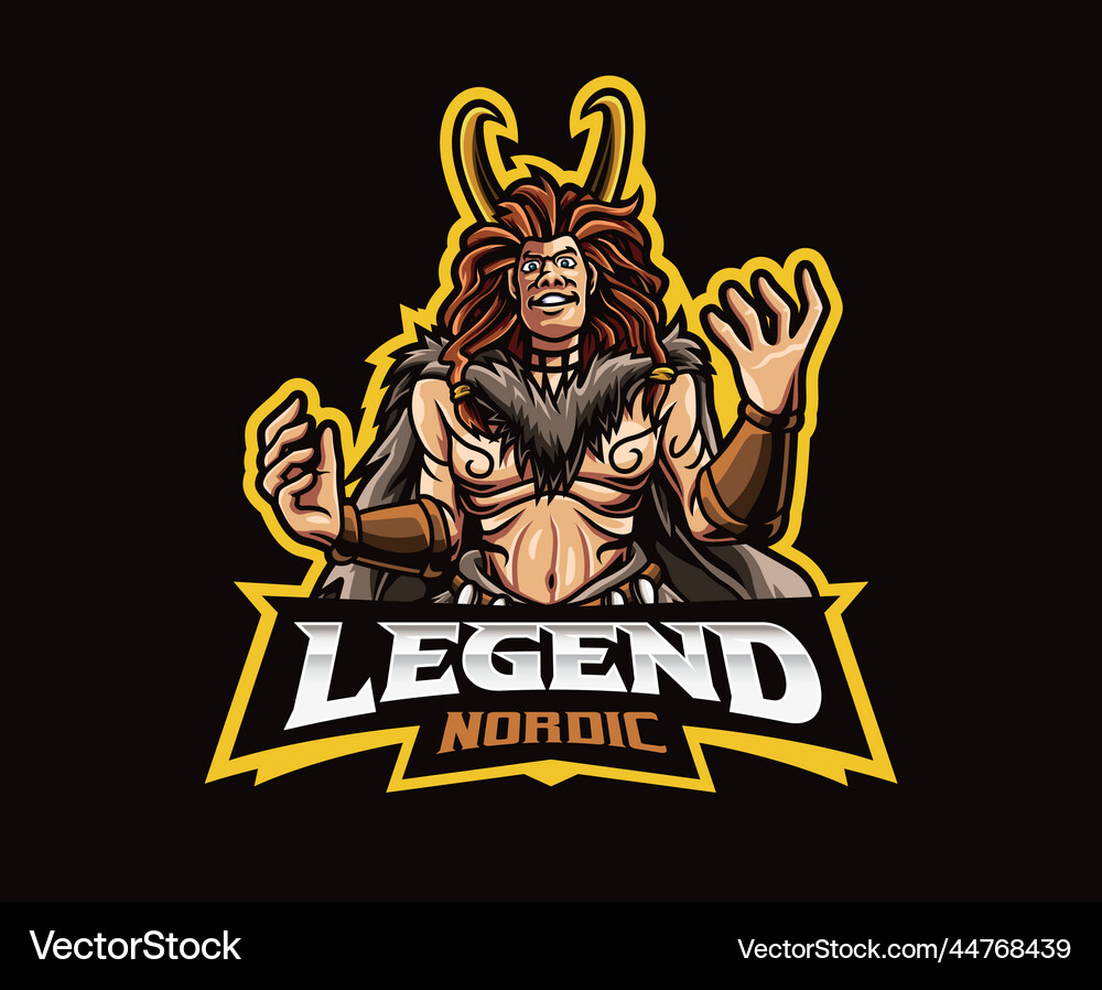Loki mascot logo design Royalty Free Vector Image
