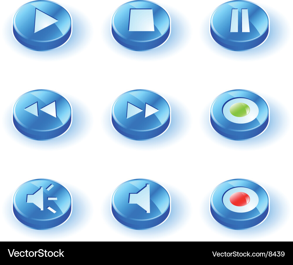 Play Icon - Audio Control Royalty Free Vector Image