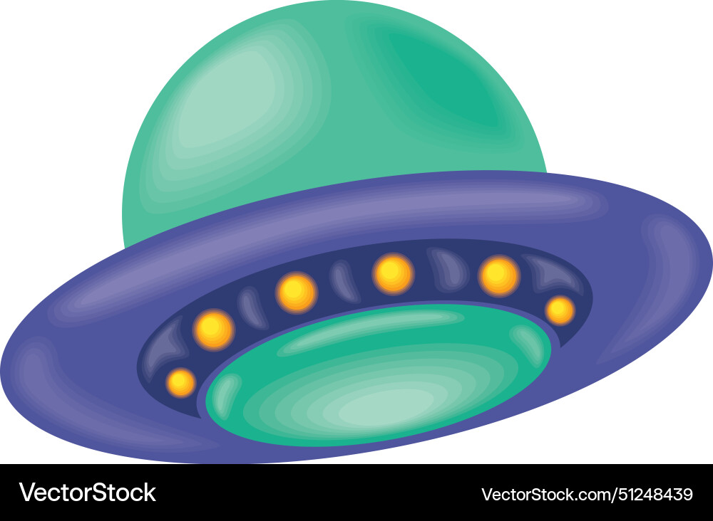 Ufo space spacecraft Royalty Free Vector Image