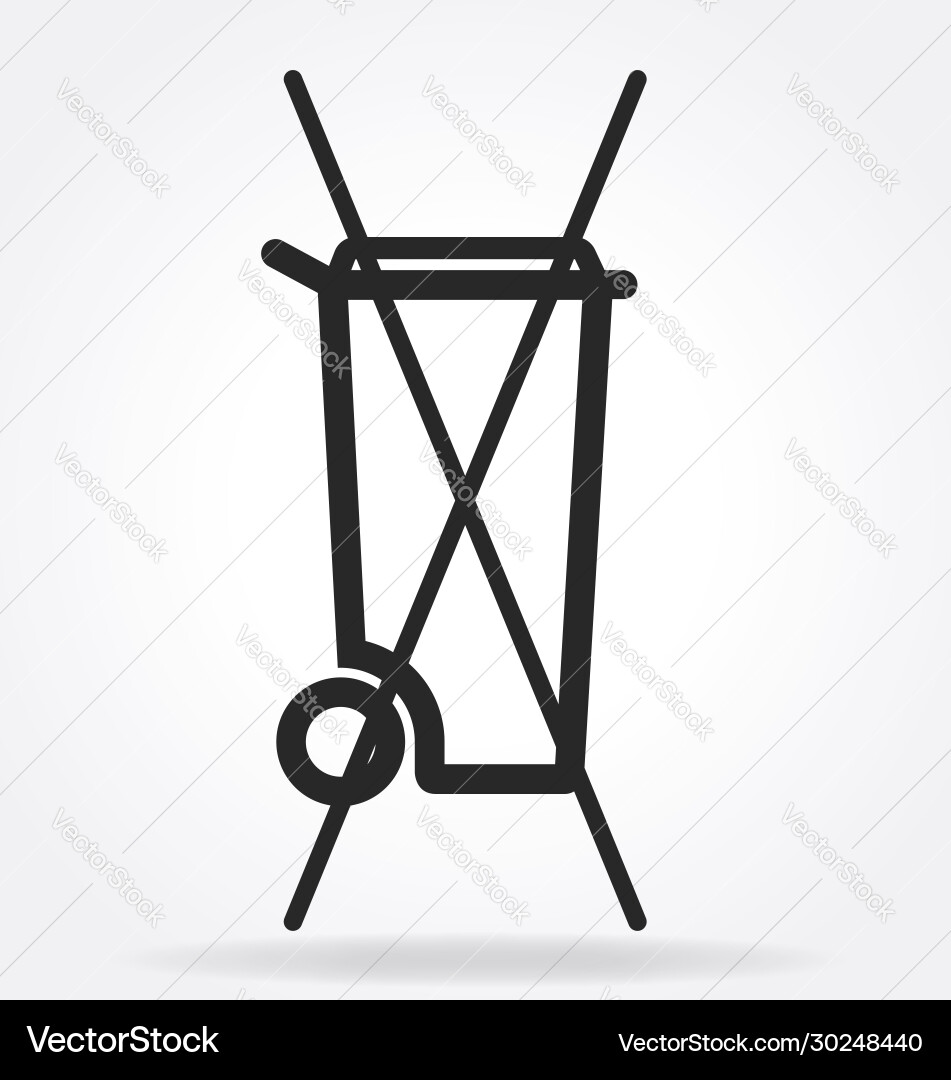 Do not dispose in bin symbol Royalty Free Vector Image