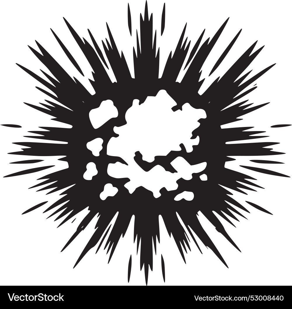 Explosion - minimalist and flat logo Royalty Free Vector