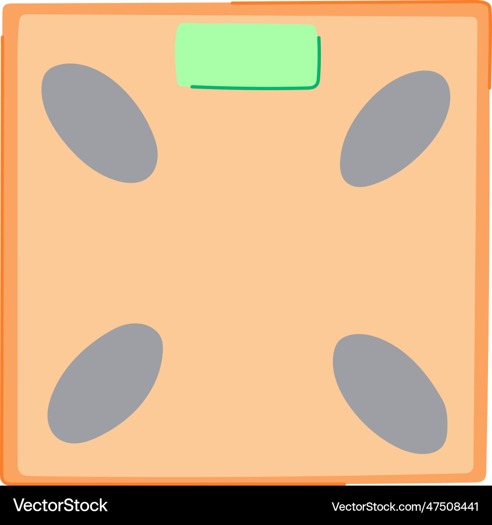 Comparison weigh scales cartoon Royalty Free Vector Image