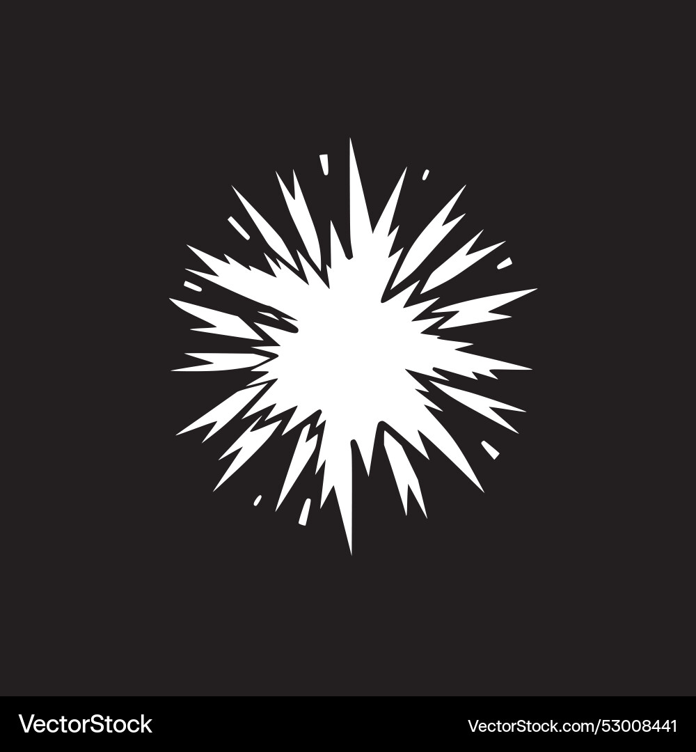 Explosion - high quality logo ideal for t-shirt Vector Image