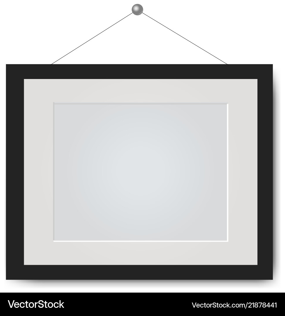 Picture frame isolated white background Royalty Free Vector
