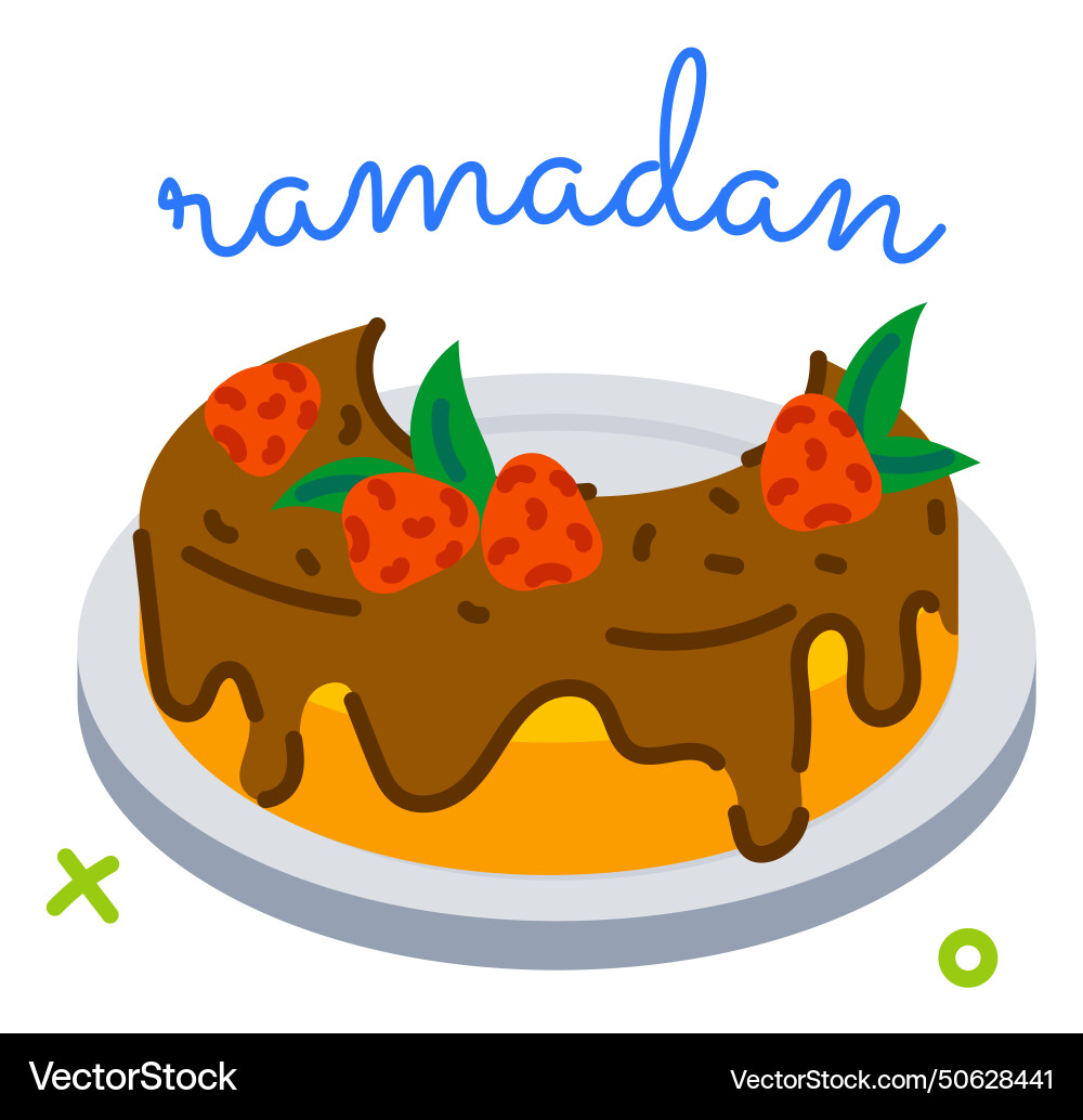 Ramadan dessert Royalty Free Vector Image - VectorStock