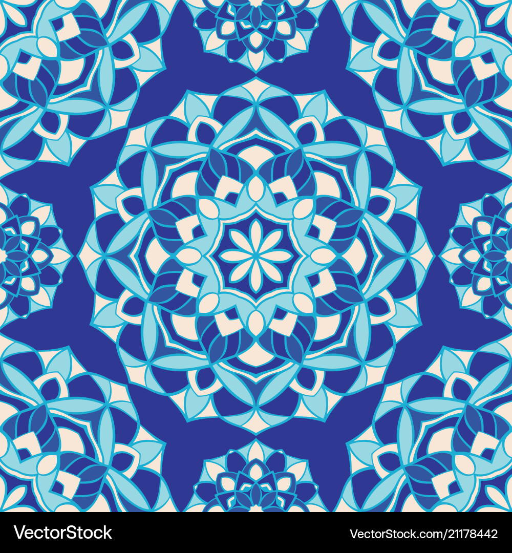 Blue abstract pattern Royalty Free Vector Image