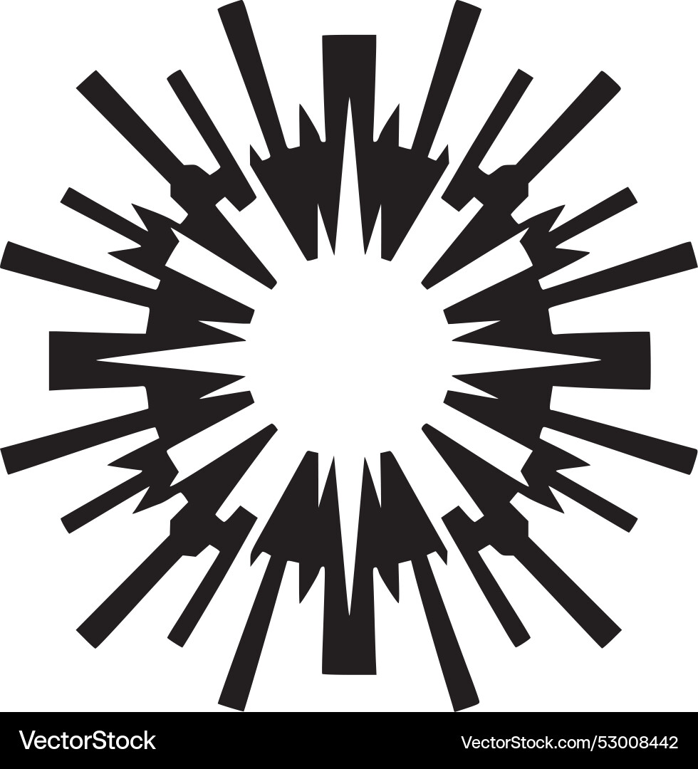 Explosion - high quality logo ideal for t-shirt Vector Image