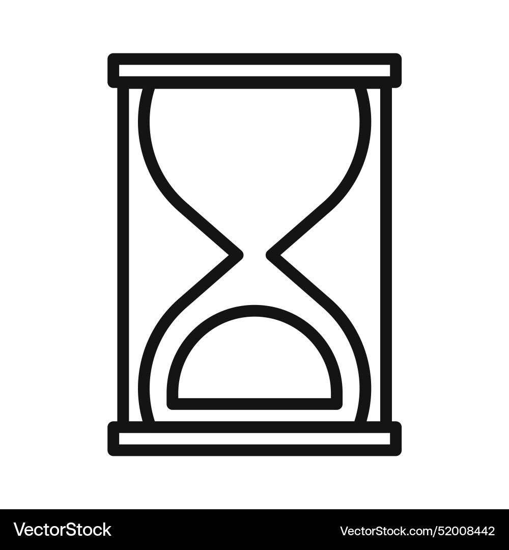 Hourglass icon perfect for time management Vector Image