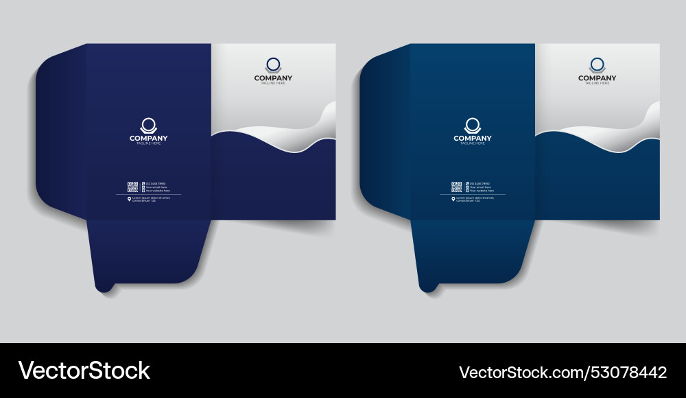 Office and business stationery file folder Vector Image