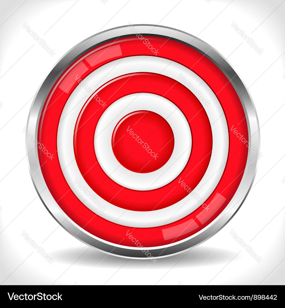 Red target Royalty Free Vector Image - VectorStock