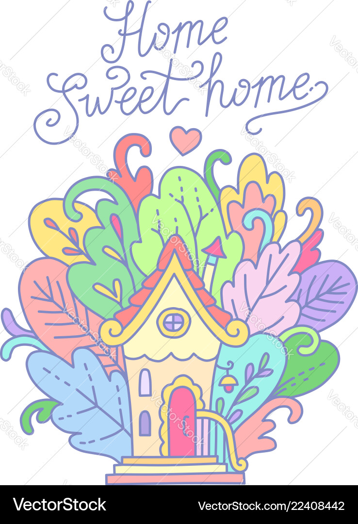 Tiny house Royalty Free Vector Image - VectorStock