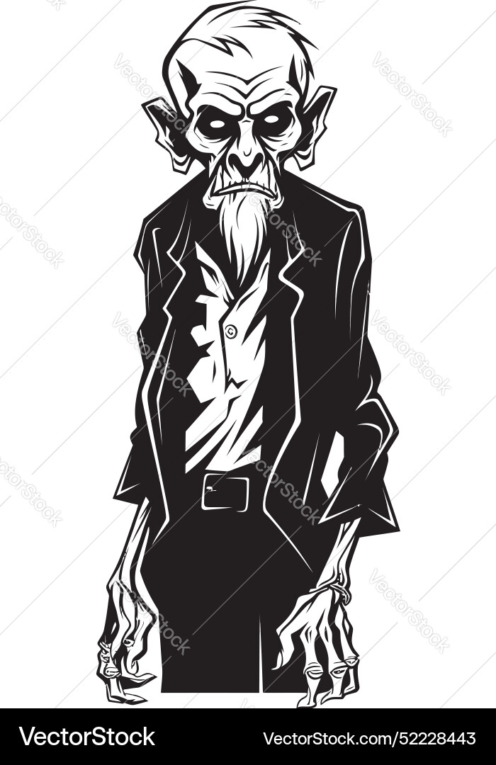 Creepy corporeal sleek icon capturing Royalty Free Vector