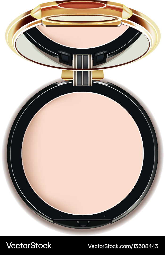 Face cosmetic makeup powder Royalty Free Vector Image