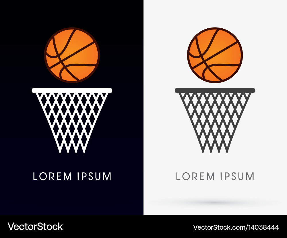 Basketball Hoop Logo Royalty Free Vector Image