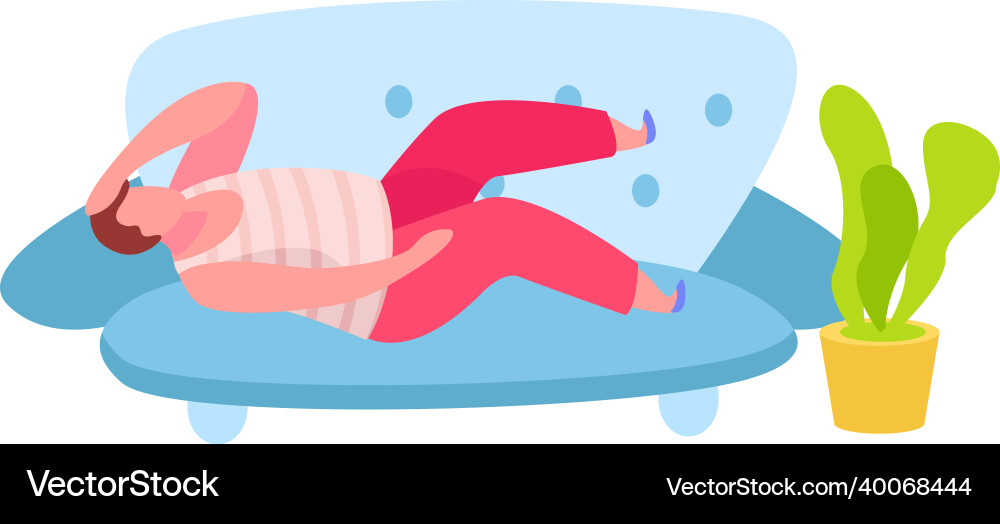 Overheating at home composition Royalty Free Vector Image