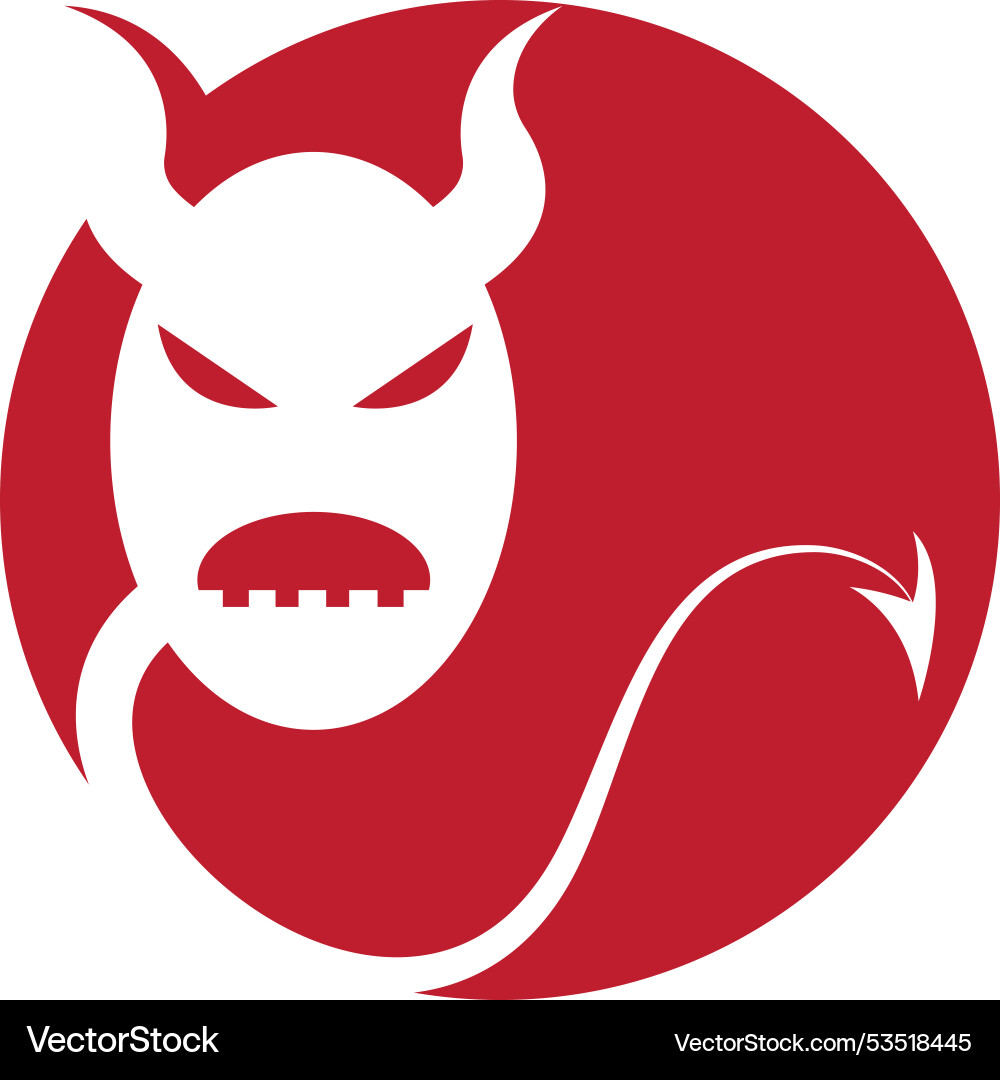 Devil logo Royalty Free Vector Image - VectorStock