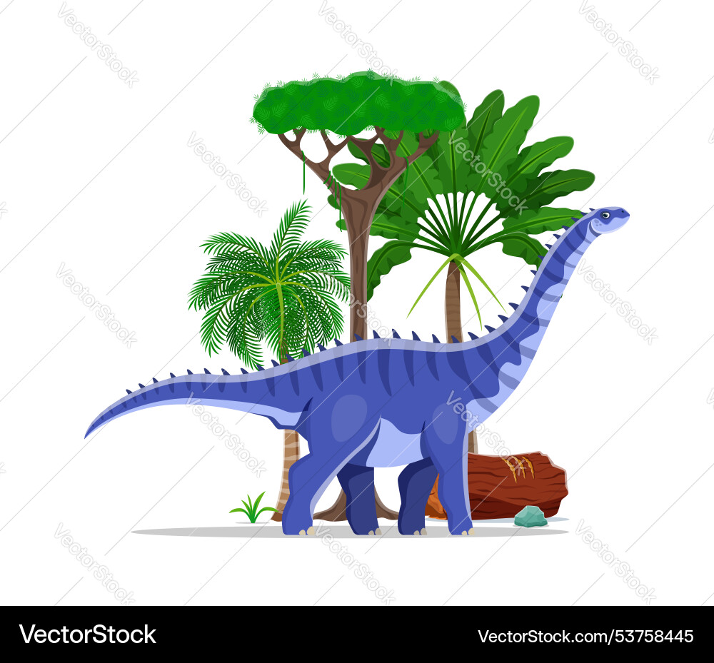 Hypselosaurus prehistoric dinosaur character Vector Image