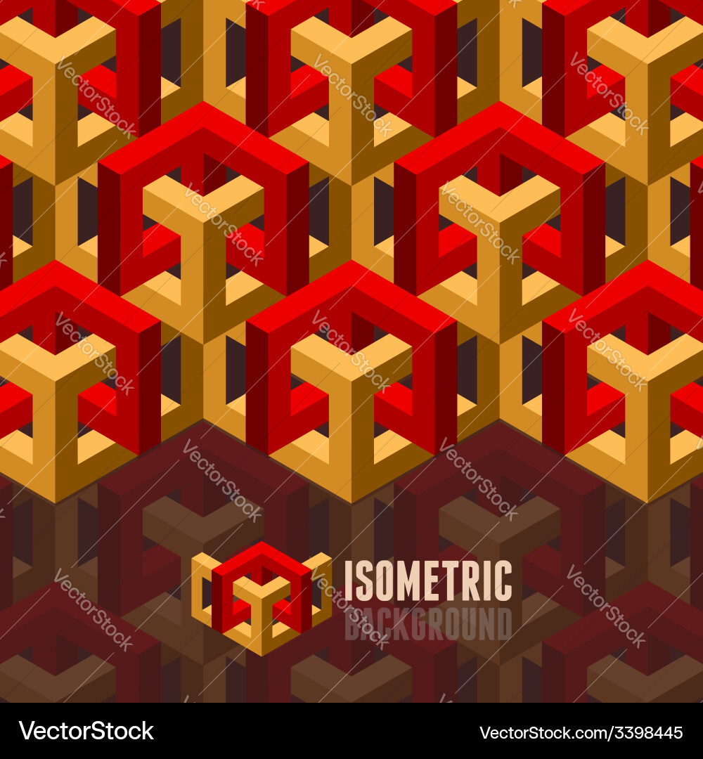 Isometry background Royalty Free Vector Image - VectorStock
