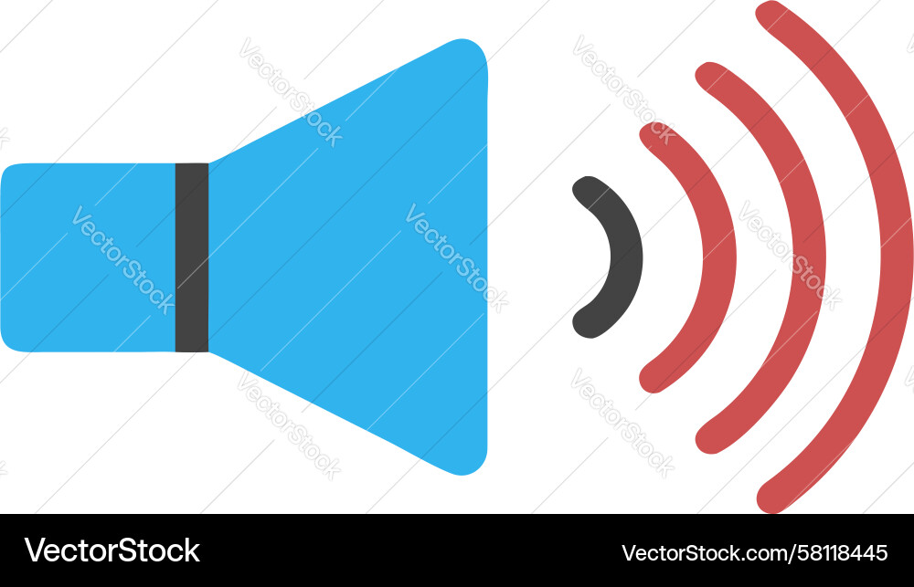 Loudspeaker Sound Icon – Royalty-Free Vector | VectorStock