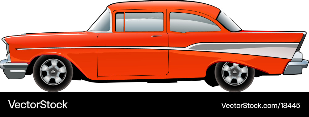 Red car Royalty Free Vector Image - VectorStock