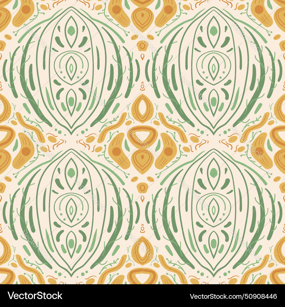 Abstract retro seamless pattern vintage ornament Vector Image