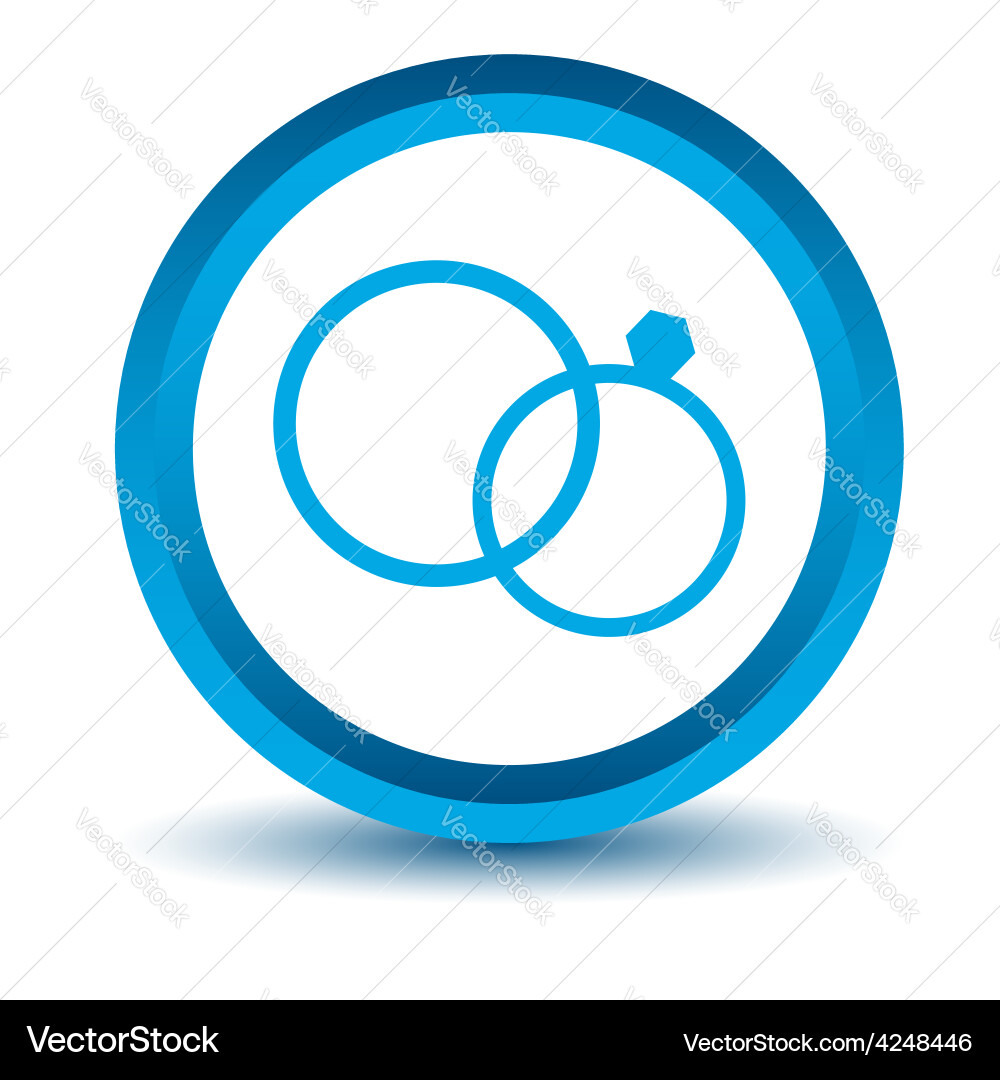 Blue marriage icon Royalty Free Vector Image - VectorStock