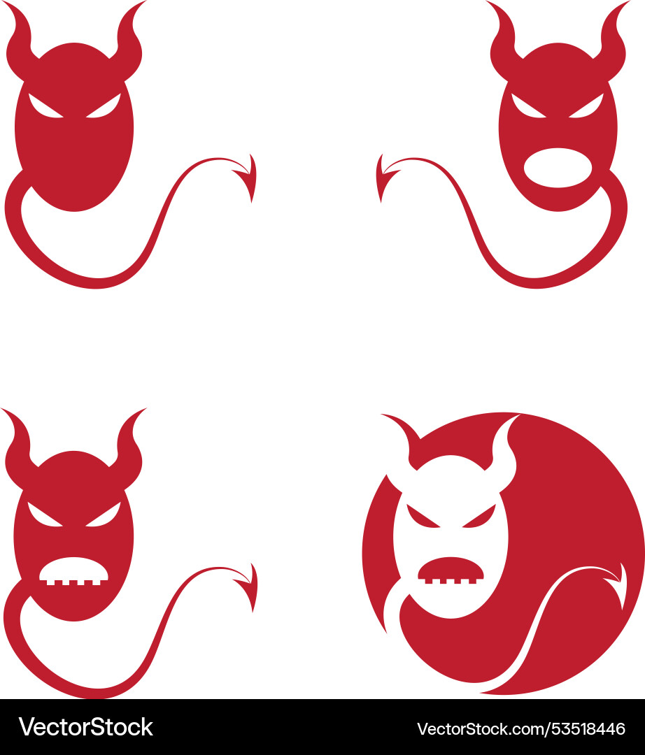 Devil logo Royalty Free Vector Image - VectorStock