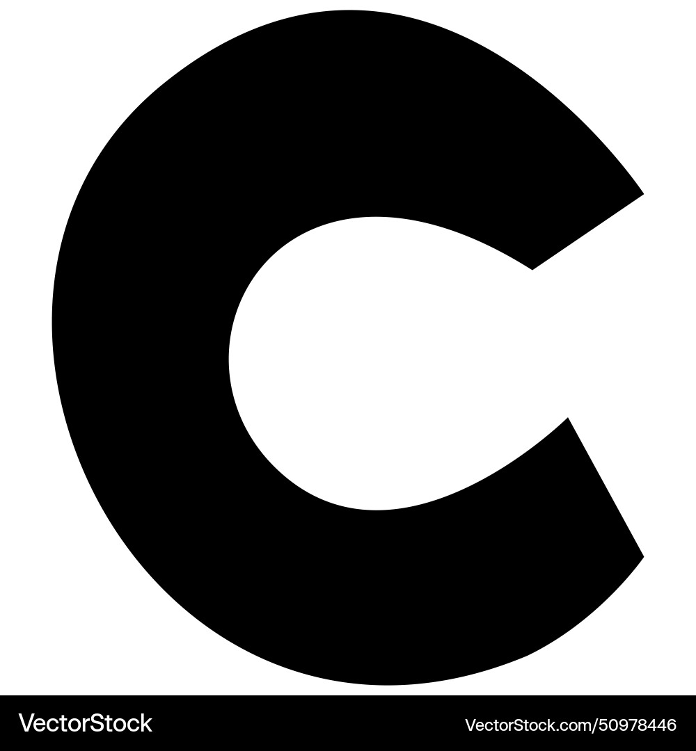 English alphabet c 2 Royalty Free Vector Image
