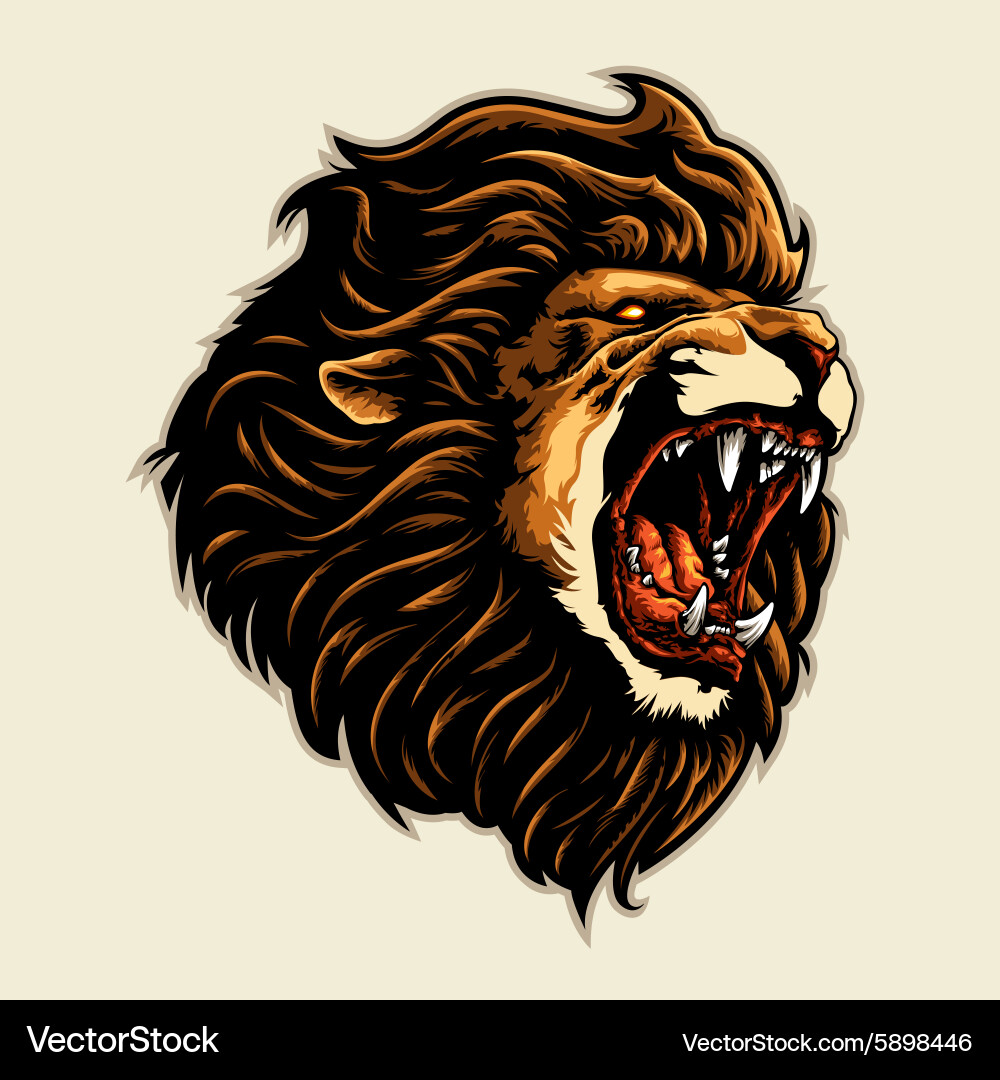 Lion Head Vector