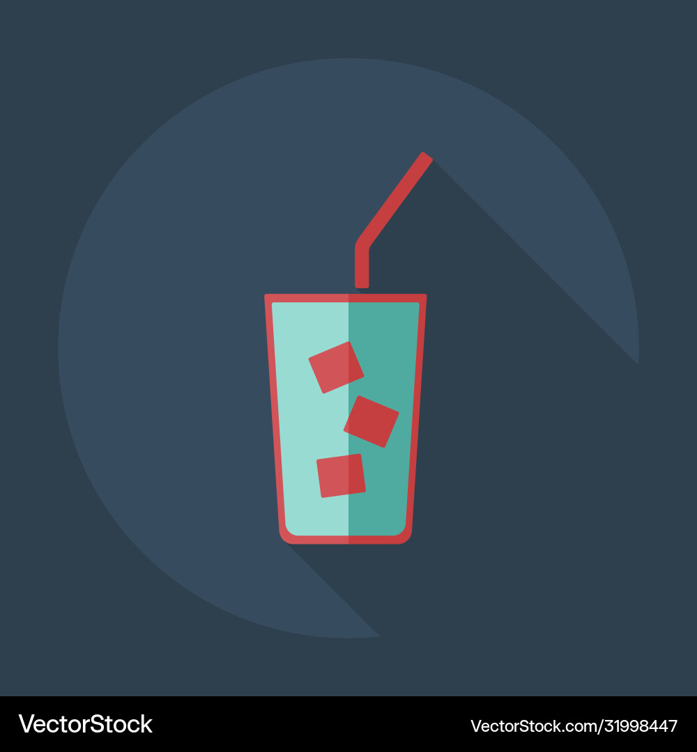 Flat modern design with shadow icons beverage Vector Image