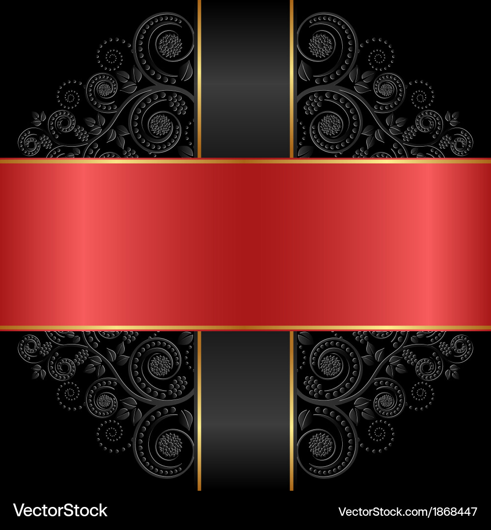 Red black Royalty Free Vector Image - VectorStock