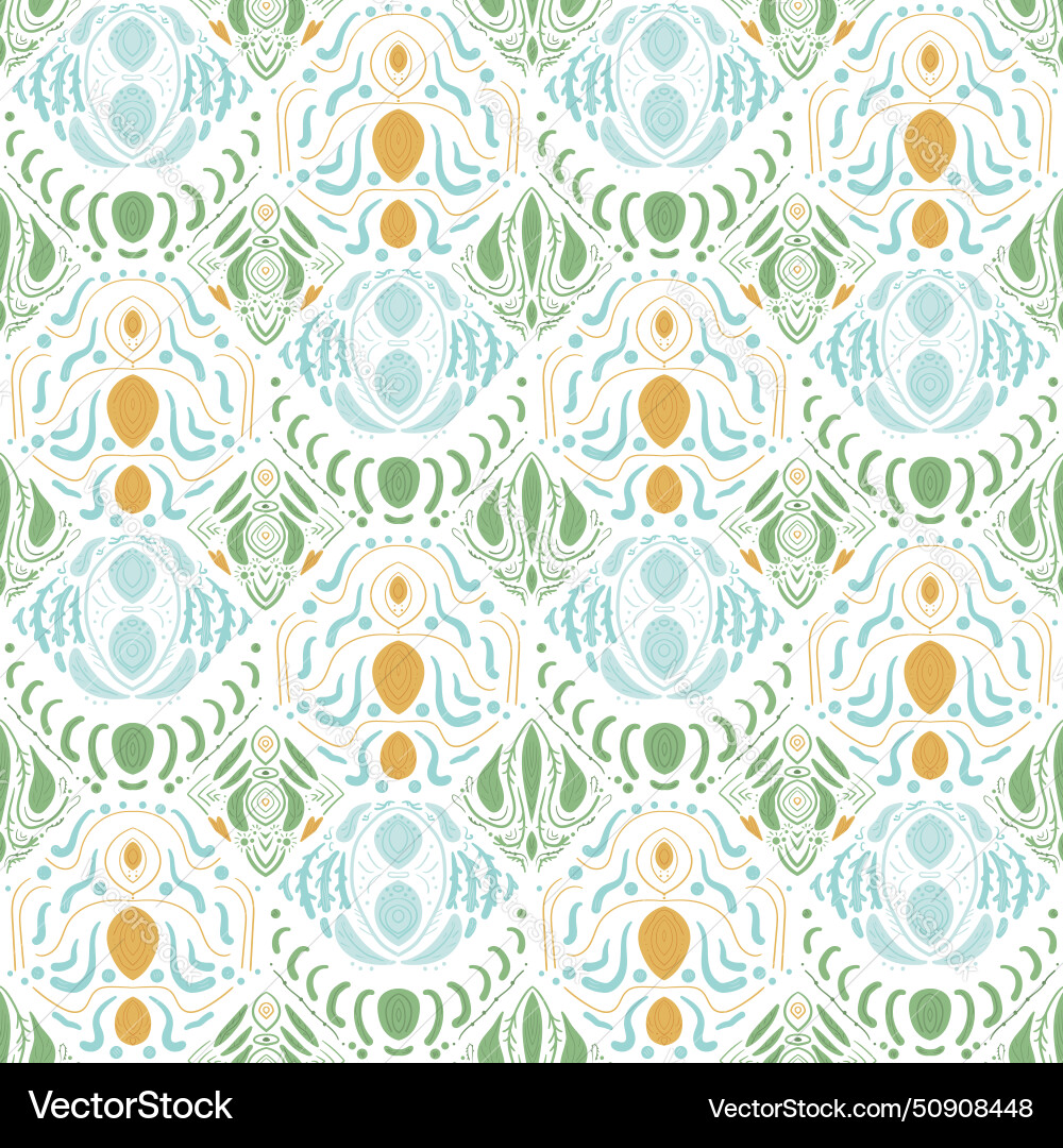 Abstract retro seamless pattern vintage ornament Vector Image