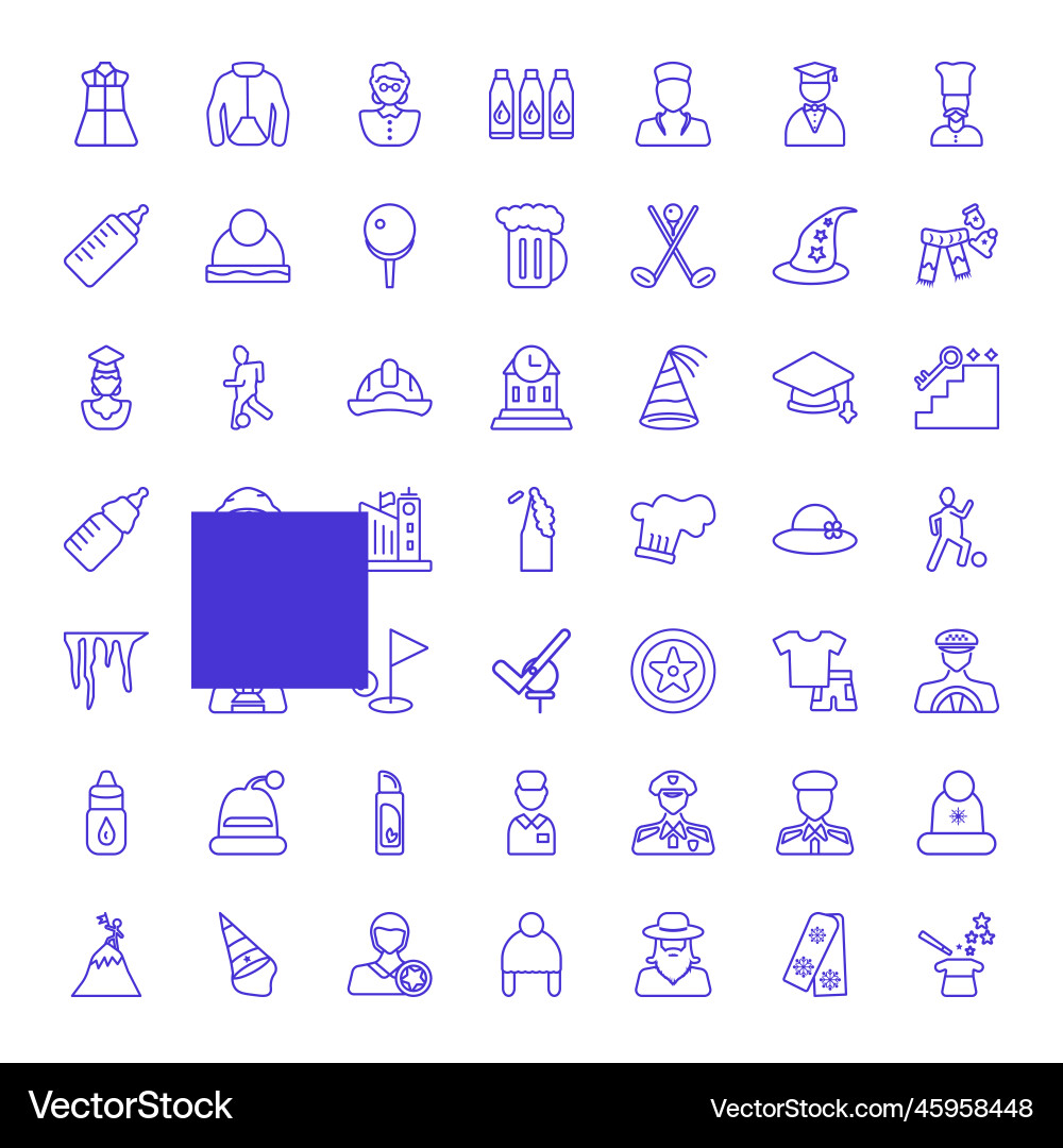 Cap icons Royalty Free Vector Image - VectorStock