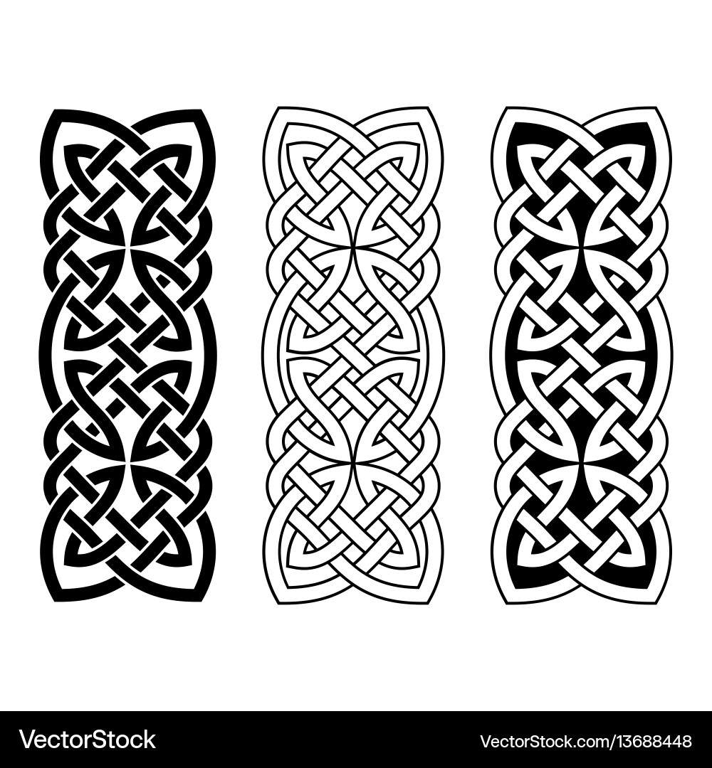 Celtic national ornaments Royalty Free Vector Image